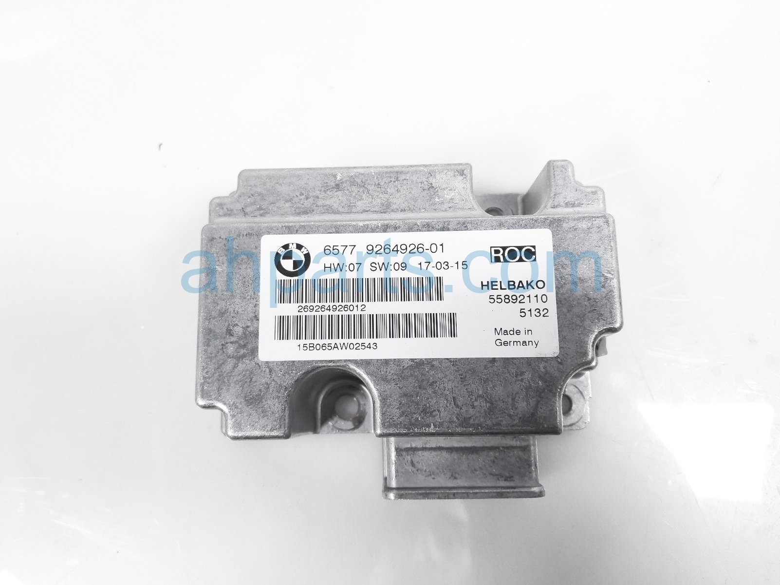 Sold 2015 BMW Mini Cooper Yaw Rate Sensor - 1.6l 65-77-9-264-926,
