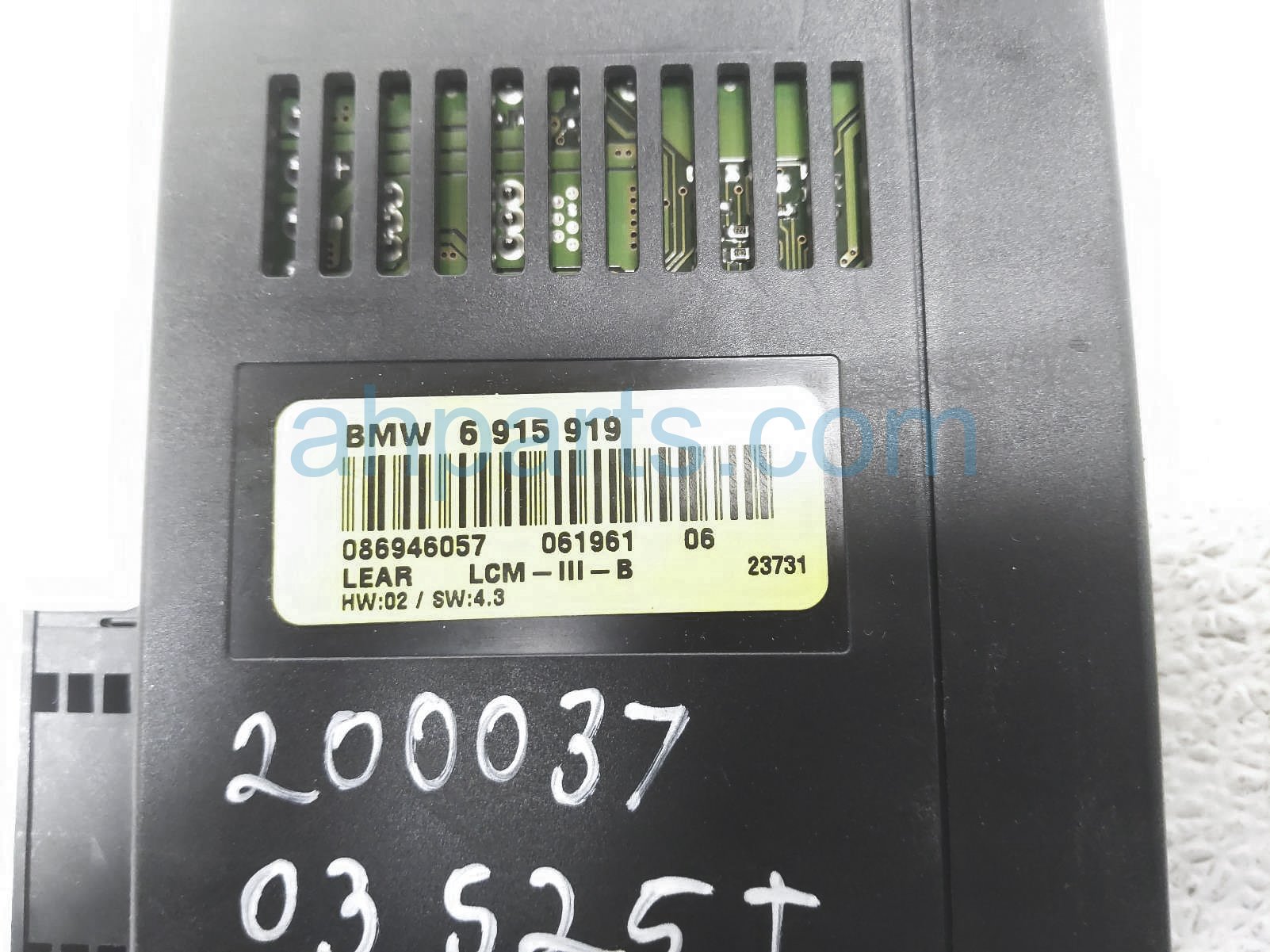 Sold 2003 BMW 525i Hid Headlight Control Module Unit 61-35-6-915-919,
