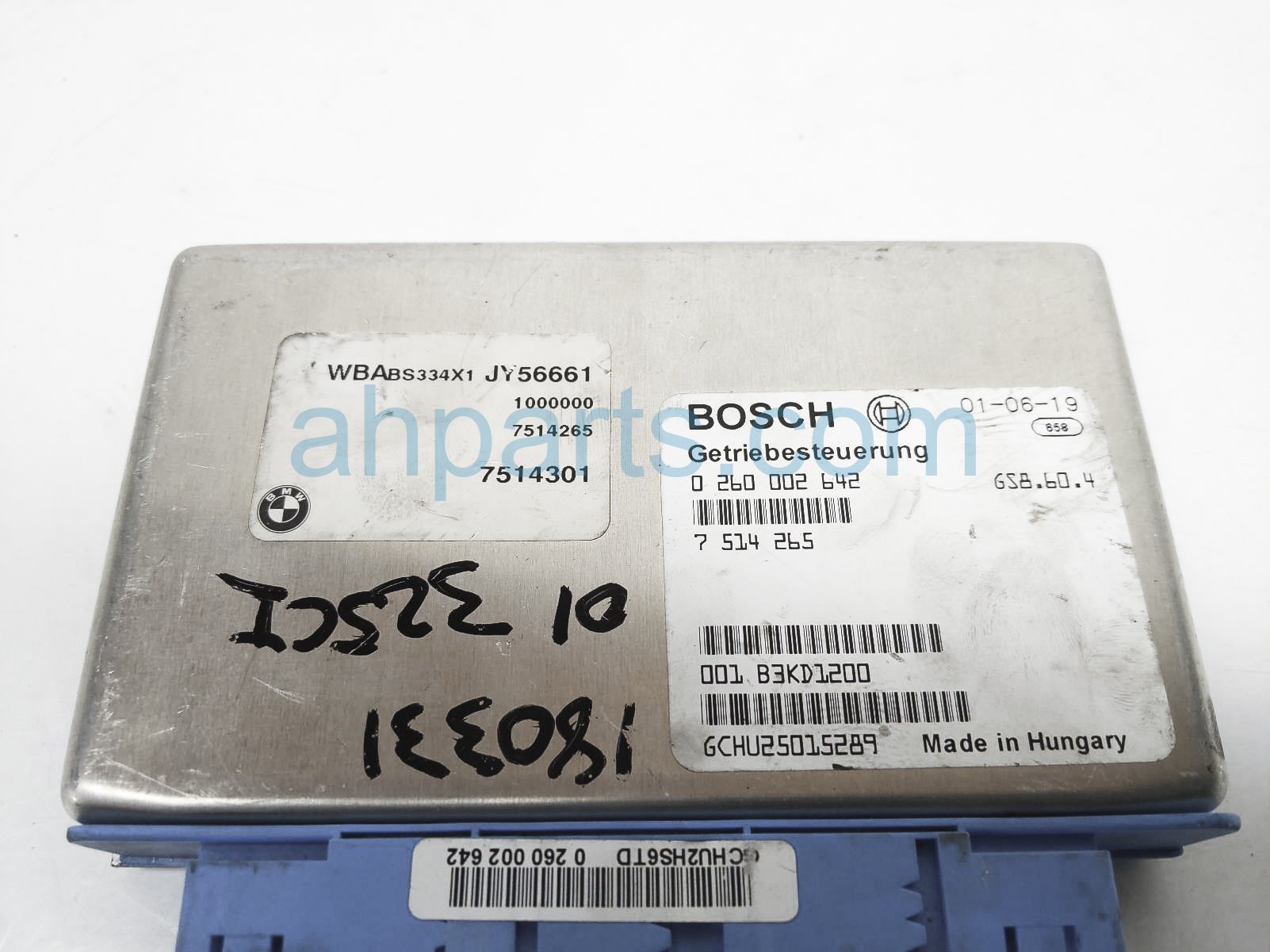 Sold 2001 BMW 325ci Transmission Control Module Unit 24-60-7-514-265,