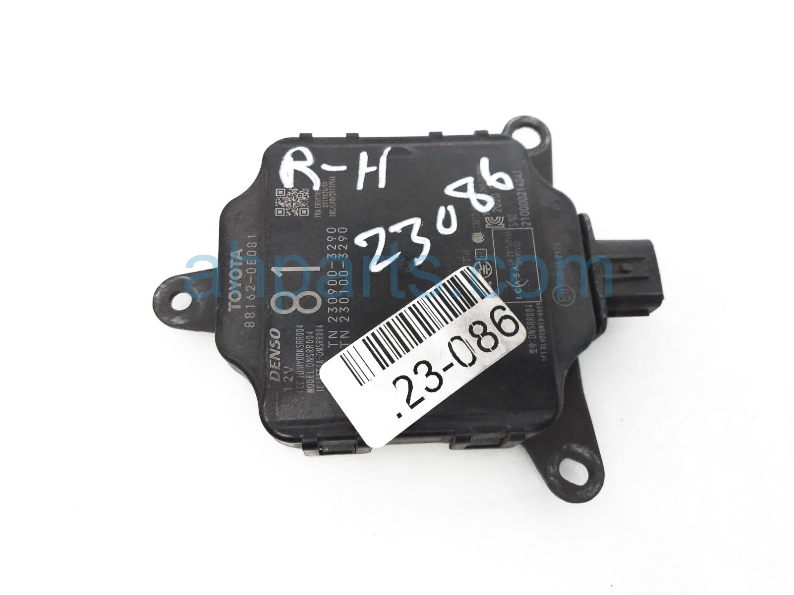 Sold 2020 Toyota Highlander Passenger Blind Spot Radar Unit 88162-0E081,