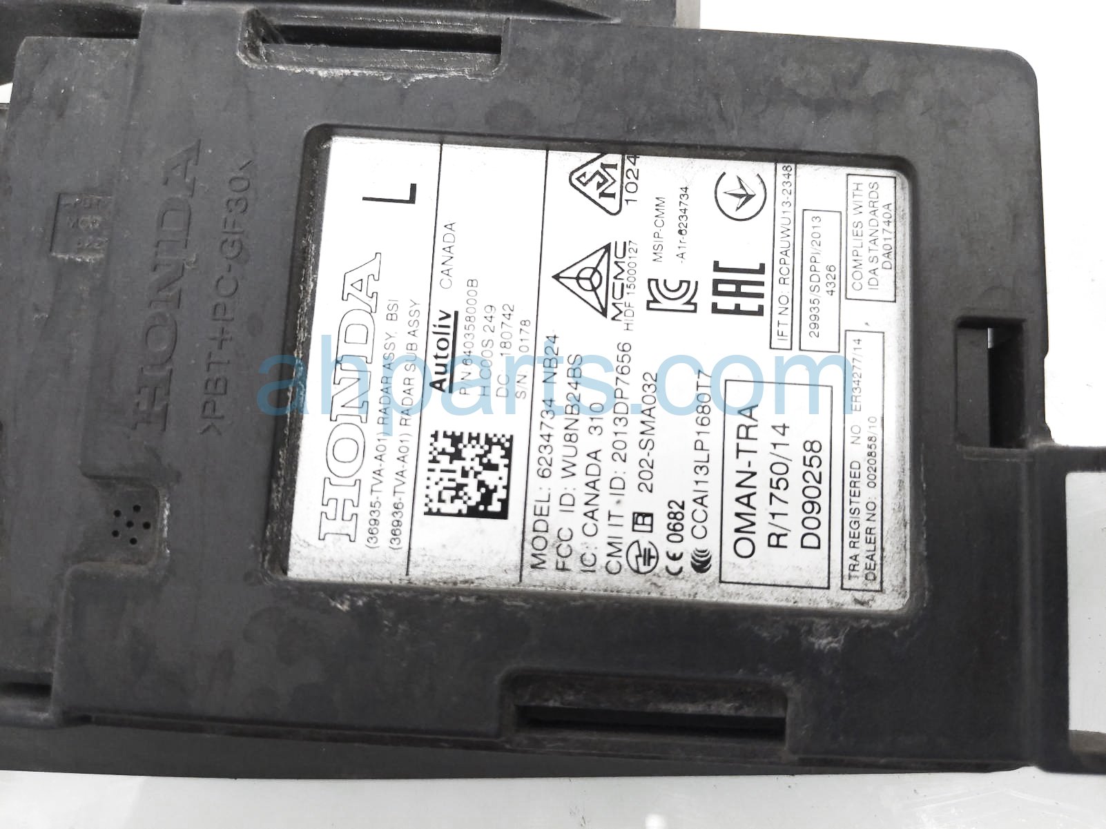 Sold 2018 Honda Accord Driver Bsi Unit 1.5l Ex-l 36936-TVA-A01,