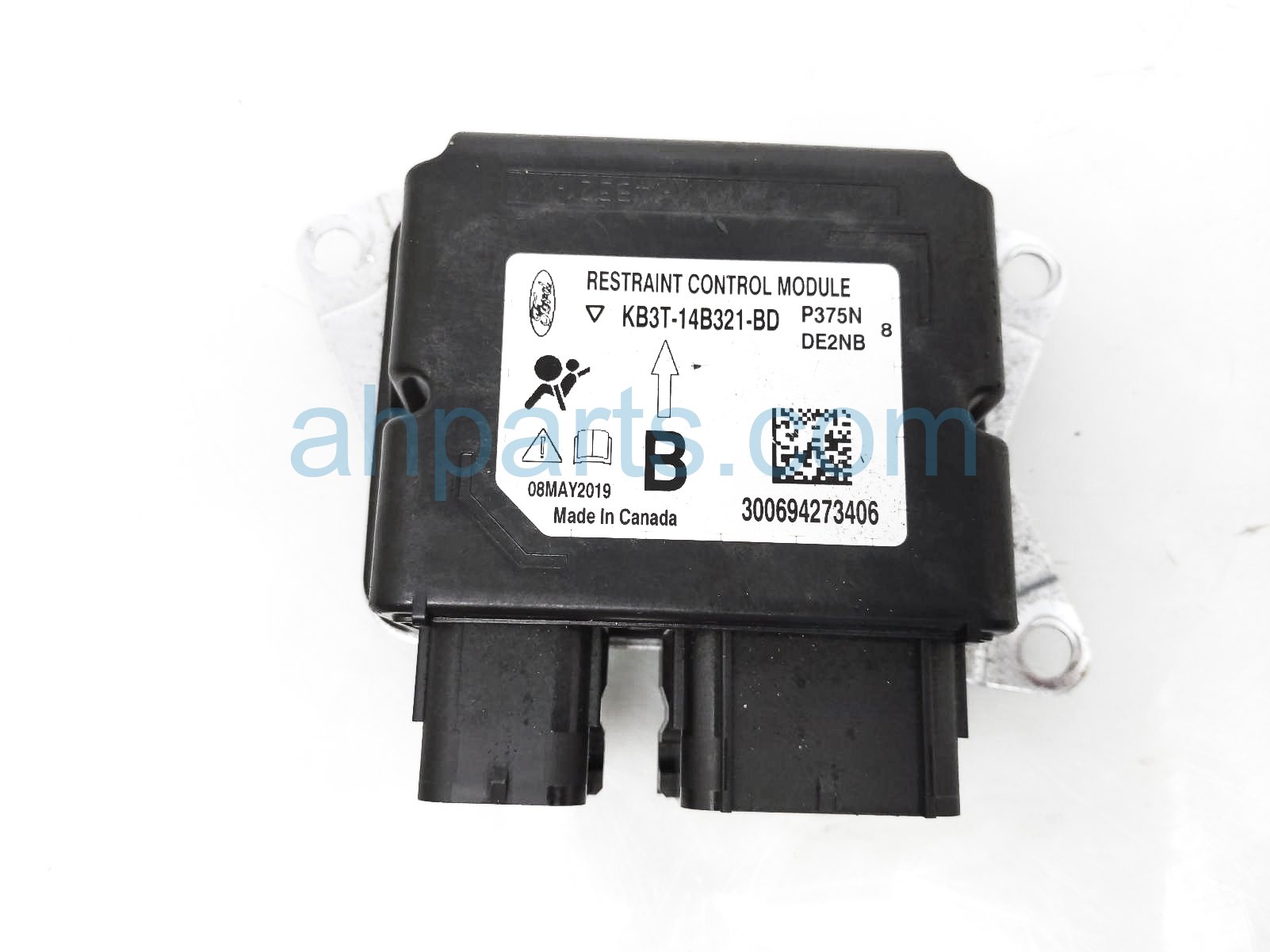 Sold 2019 Ford Ranger Srs Air Bag Control Module - Good KB3Z-14B321-B,