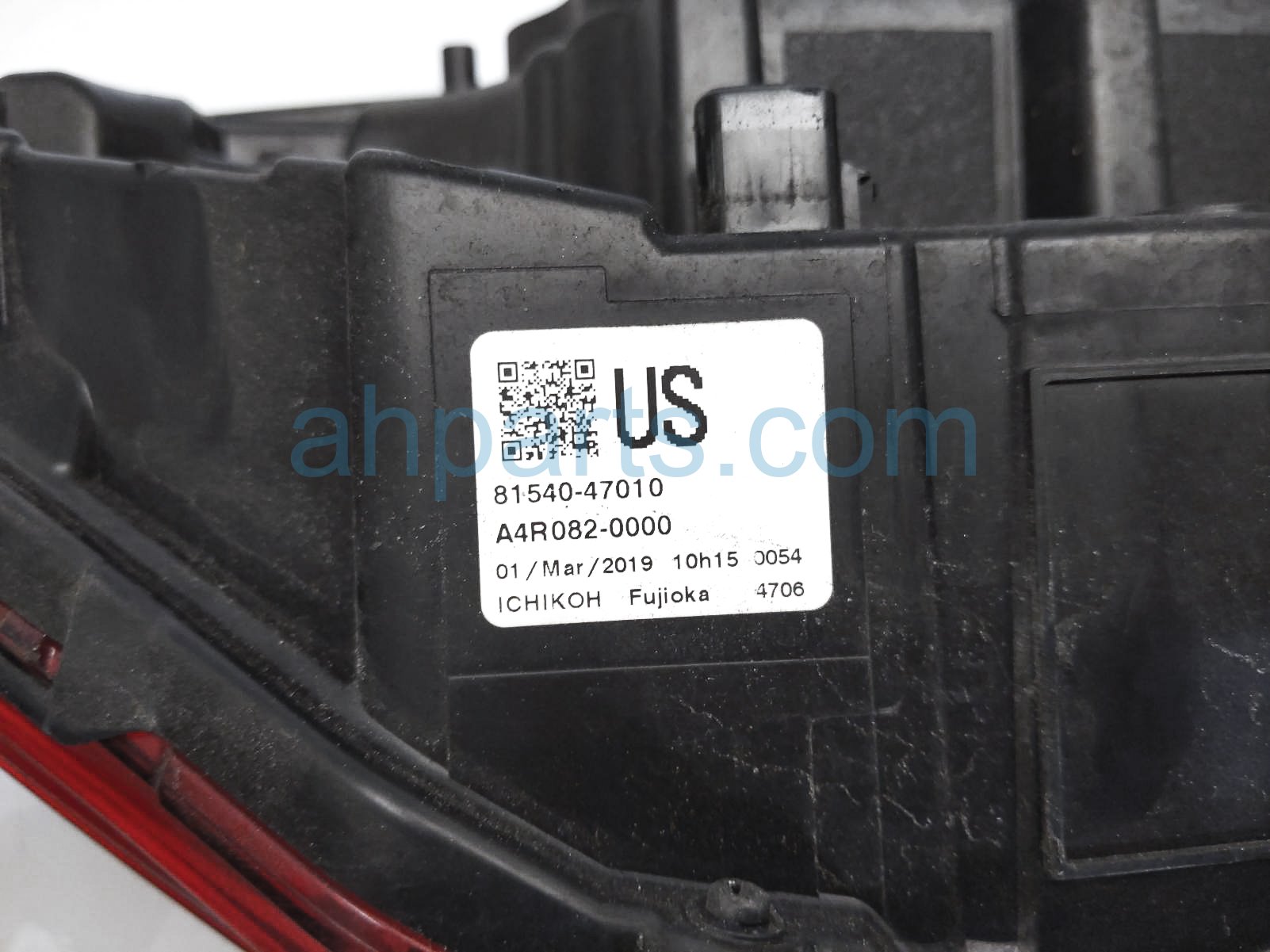 Sold 2019 Toyota Prius Light / Rear Driver Tail Lamp (on Bumper) 81541 ...