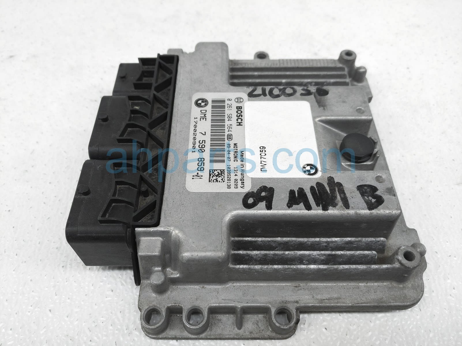 Sold 2009 BMW Mini Cooper Ecu / Computer Engine Control Module Unit 12 ...