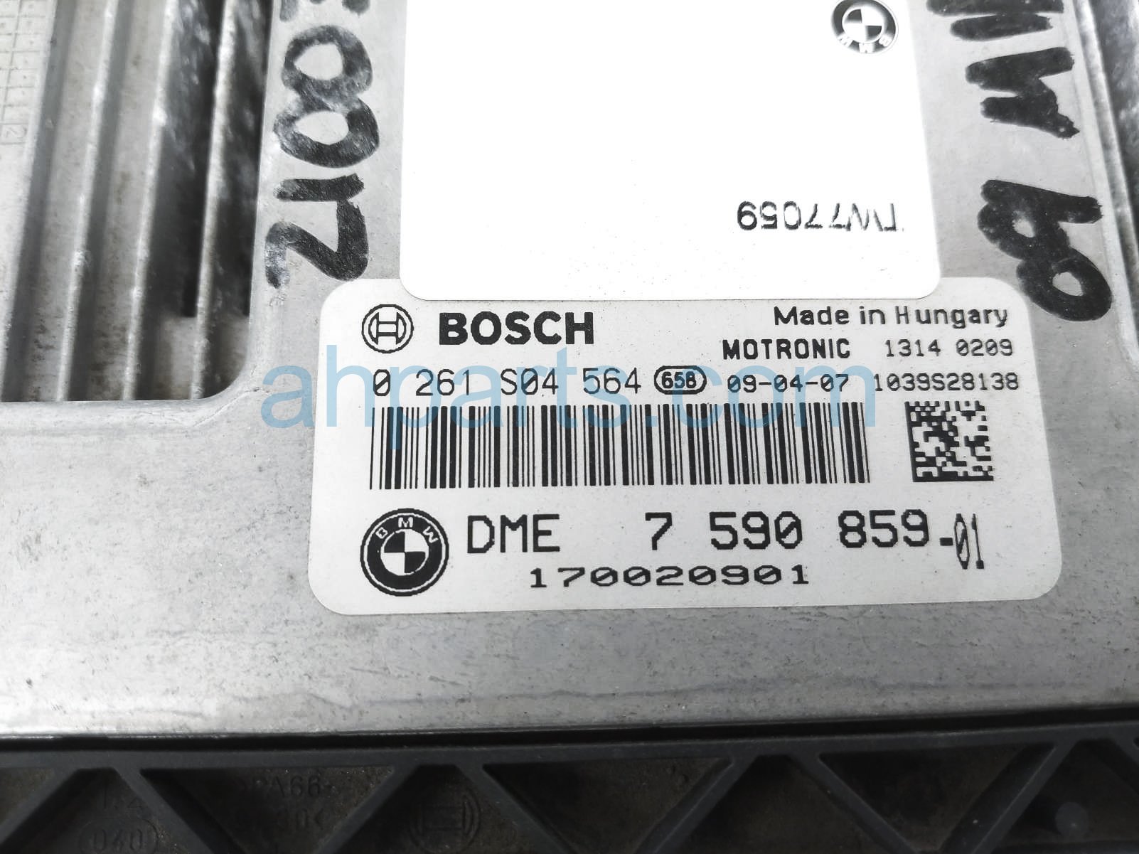 Sold 2009 BMW Mini Cooper Ecu / Computer Engine Control Module Unit 12 ...