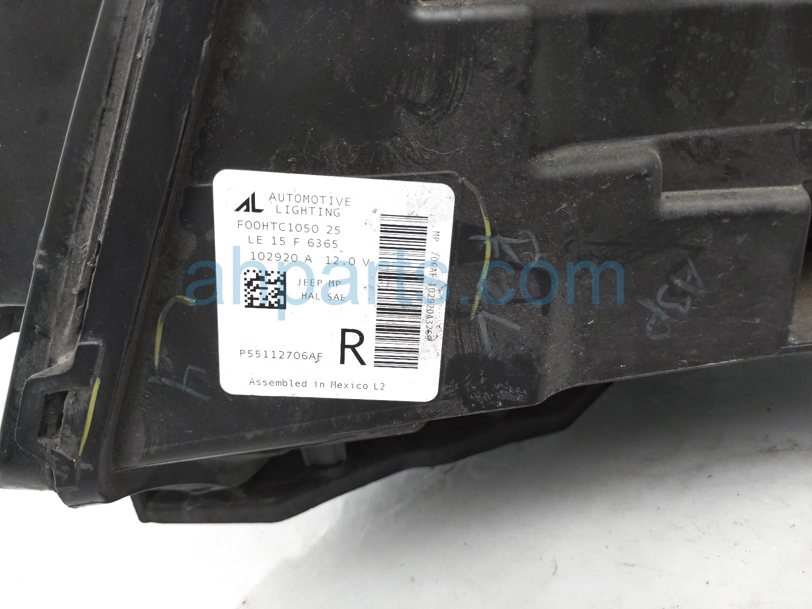 Sold 2021 Jeep Compass Headlight Passenger Headlamp / Light 55112706AF