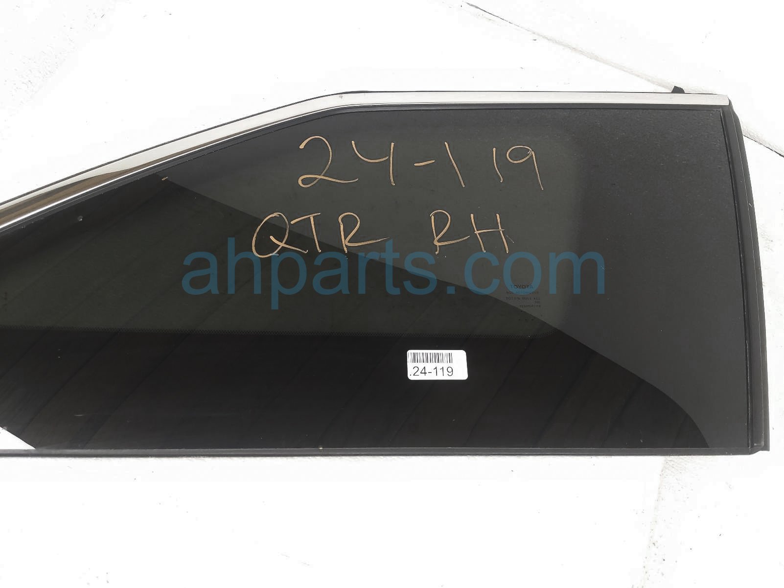 Sold 2022 Toyota Sienna Passenger Quarter Window Glass 62730-08201,