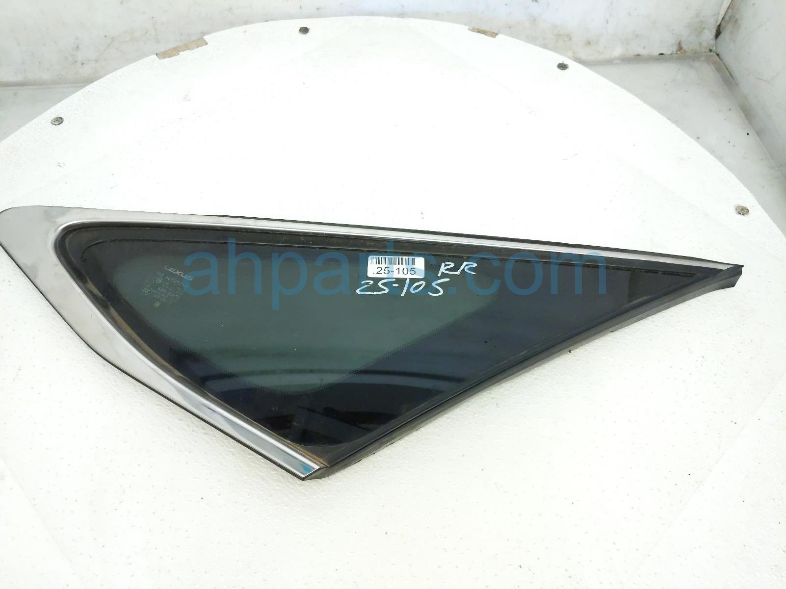 Sold 2015 Lexus Rx350 Passenger Quarter Window Glass 62710-0E020,