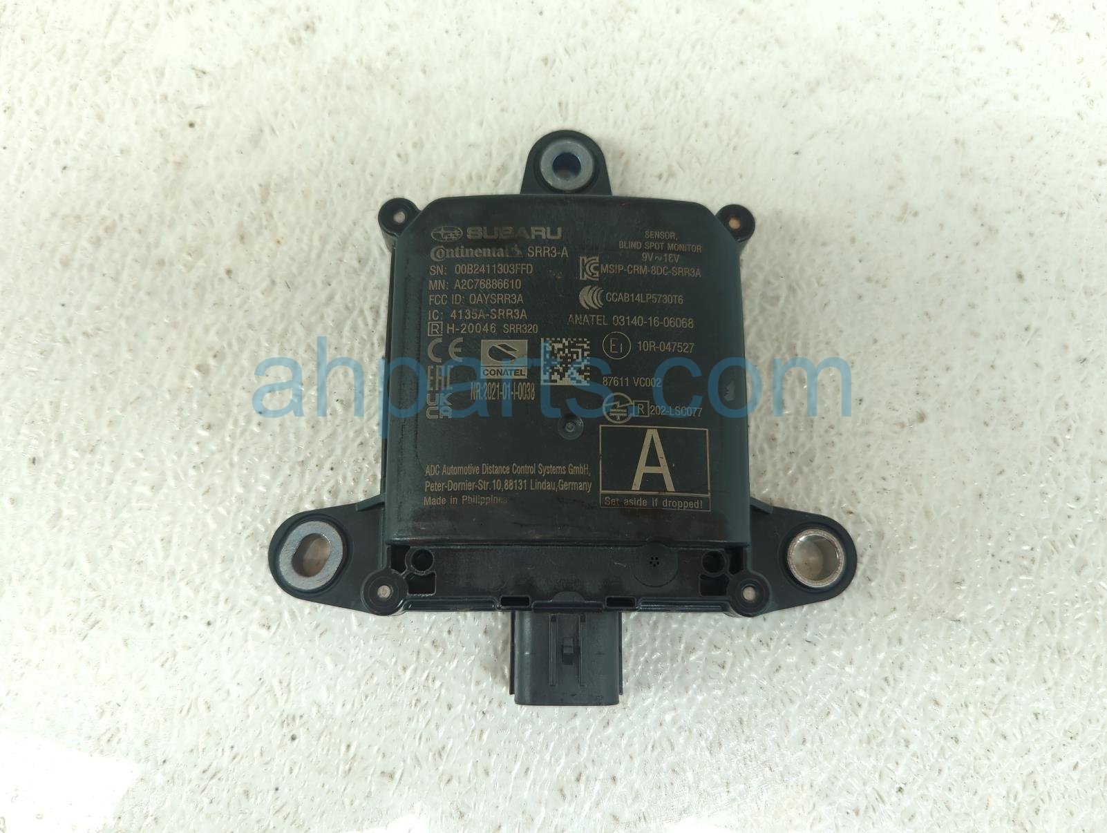 Sold 2024 Subaru Forester Rear Driver Object Radar Sensor 87611VC002
